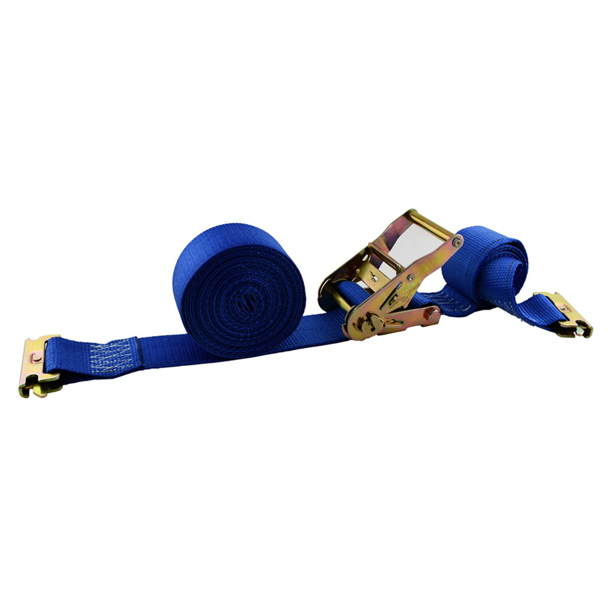 2" x 20' Blue Logistic Strap With Ratchet & E-Track Fitting ...